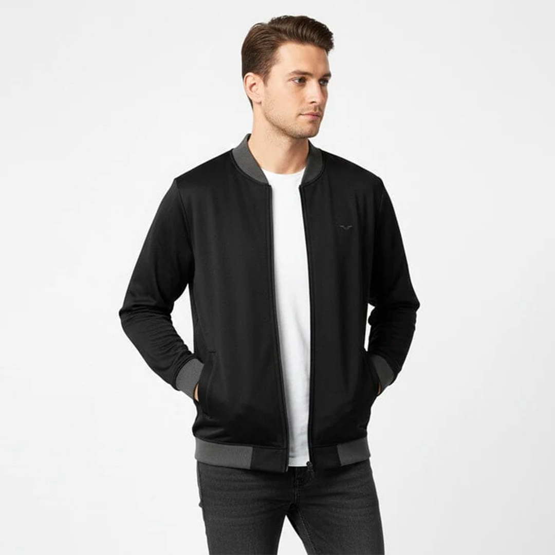 Eternity Premium Men's Embroidered Bomber Jacket Black – Eternity Men